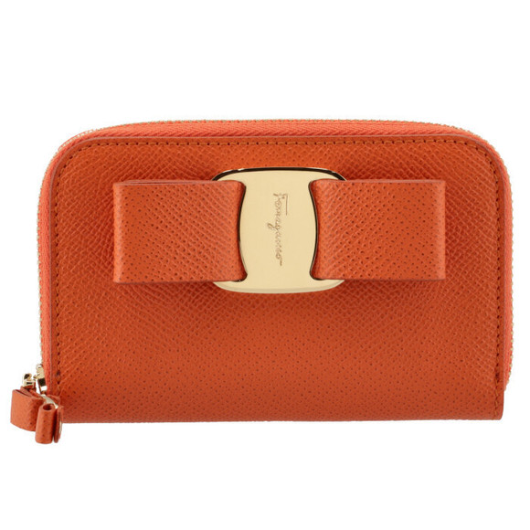 Salvatore Ferragamo | Bags | Ferragamo Vara Coin Purse Orange | Poshmark